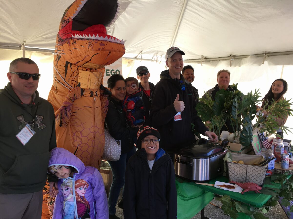 Chili Cook-Off -- Group at Booth